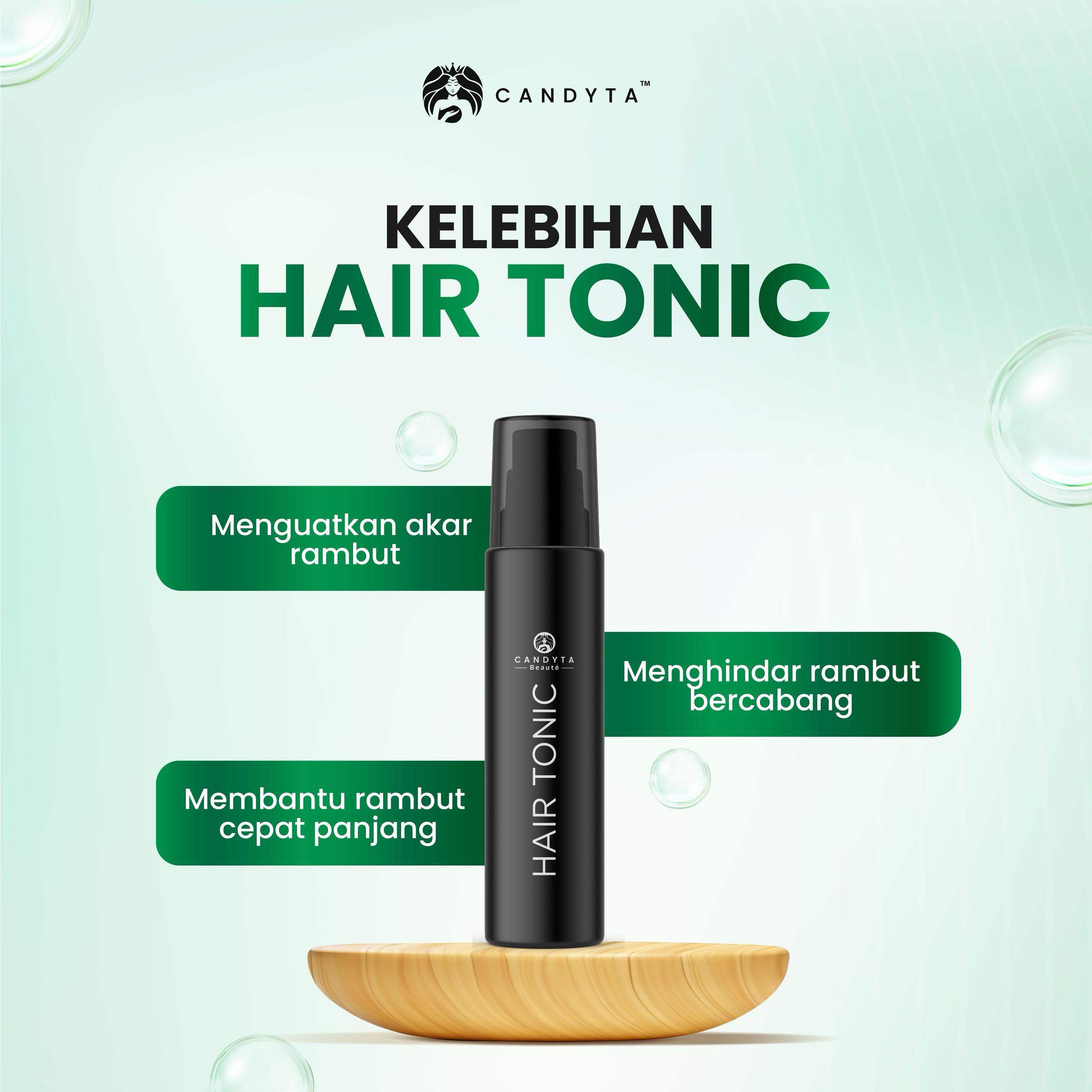 [DIRECT DARI HQ] CANDYTA HAIR TONIC 30ML For Hair Growth Rambut Lebat ...