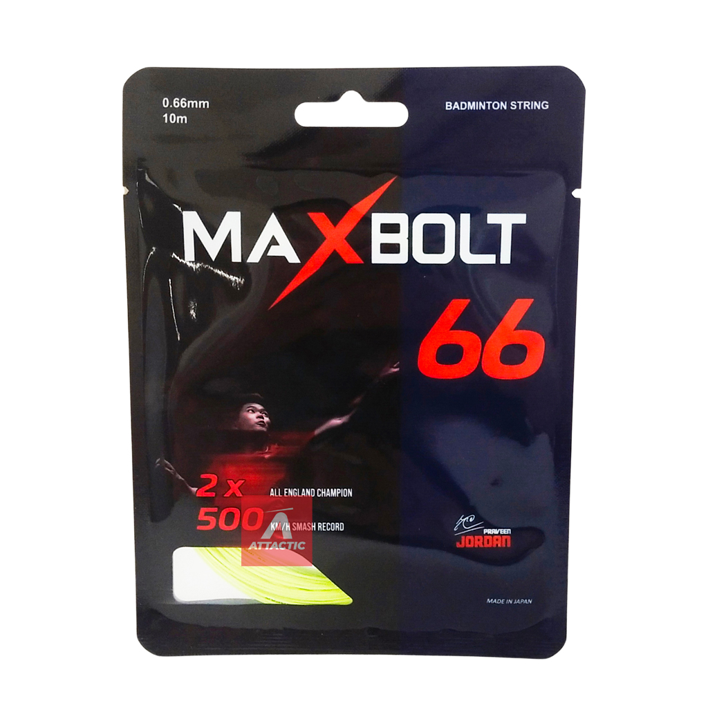 Maxbolt MBS 66 MBS66 Badminton String Tali (0.66mm) High Repulsion ...