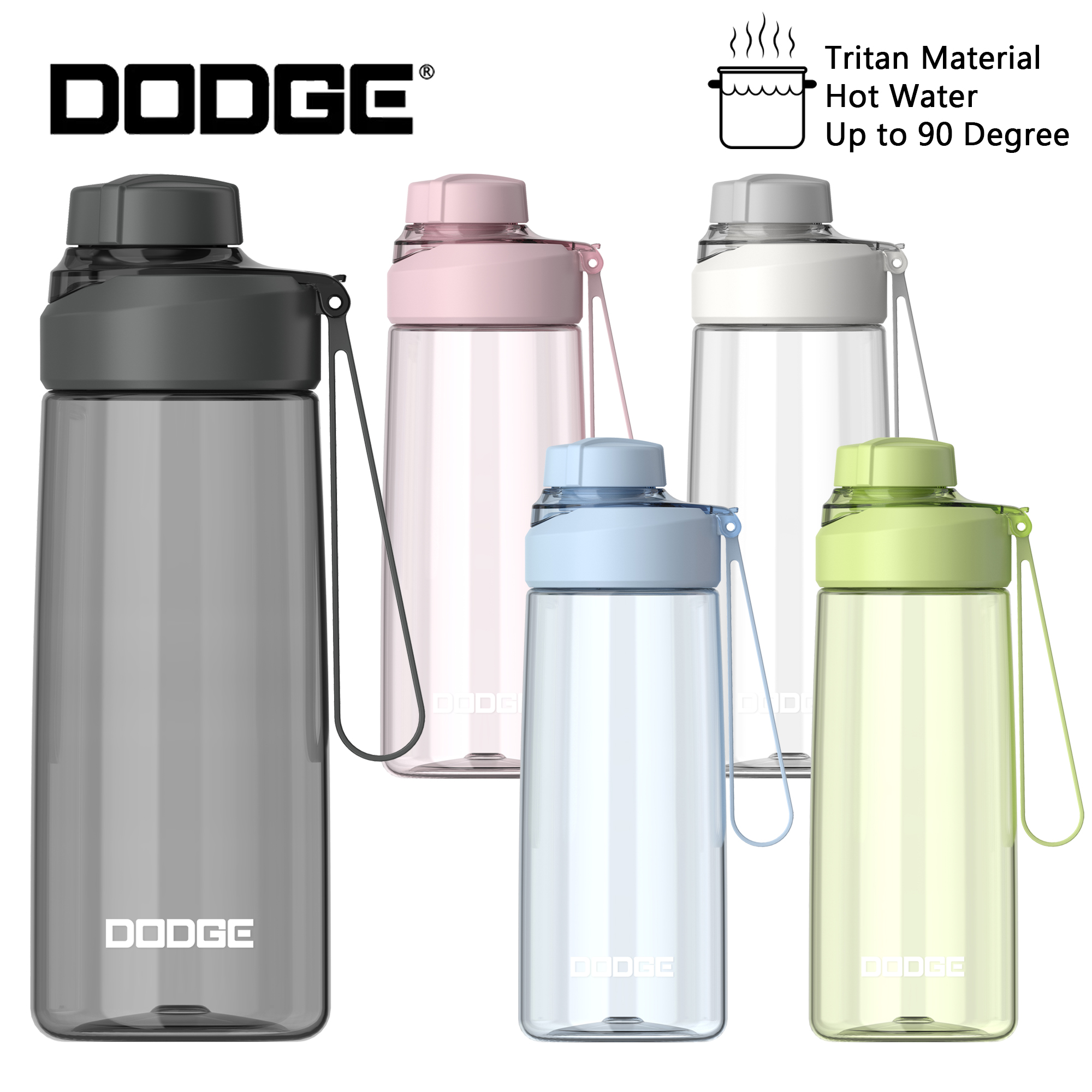 DODGE Direct Drink Rhino Leakproof Tritan BPA-Free Water Bottle (650ml ...