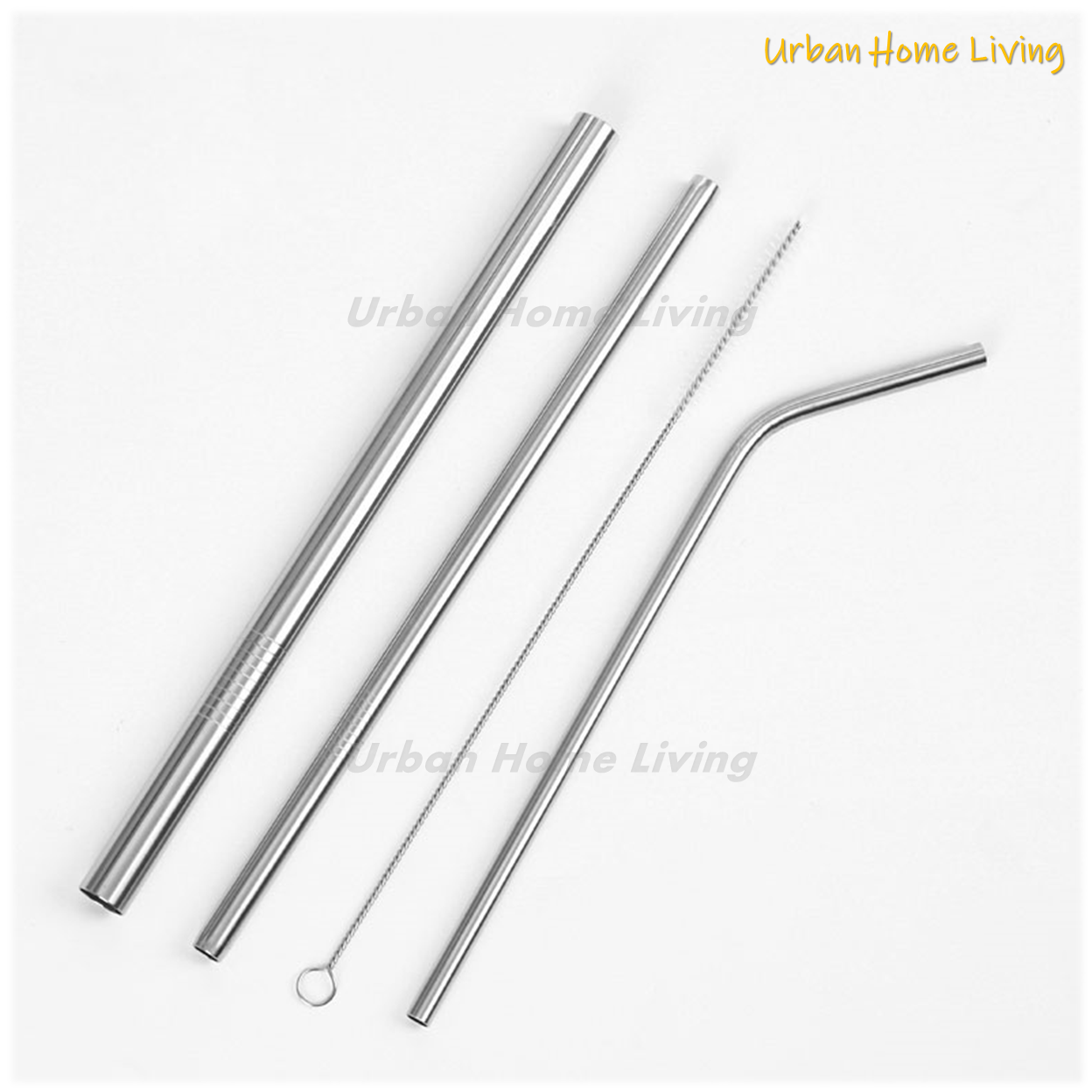 Stainless Steel Reusable Straw Set Eco Friendly Straw Penyedut Besi ...