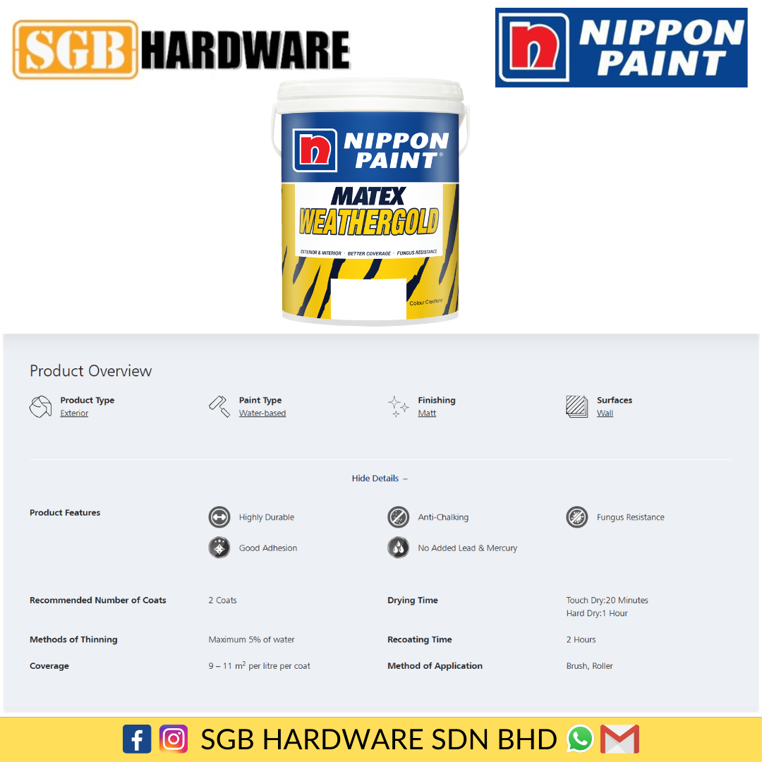 Nippon Paint Tester / Exterior Collection Wall Paint Tester(P3&P4 ...