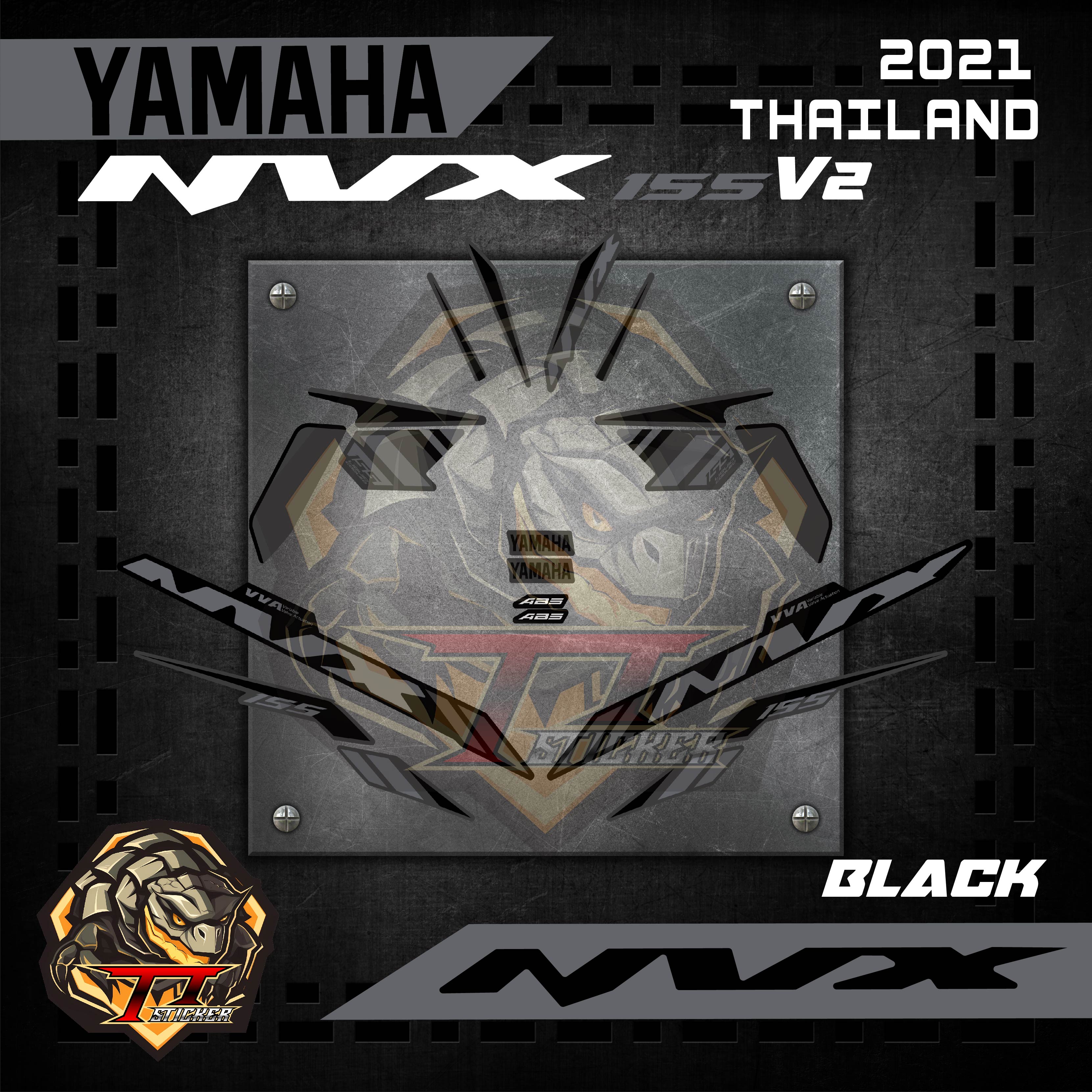 YAMAHA NVX / AEROX V2 | STICKER STRIPE MOTOR THAILAND 2021 (26) NVX ...