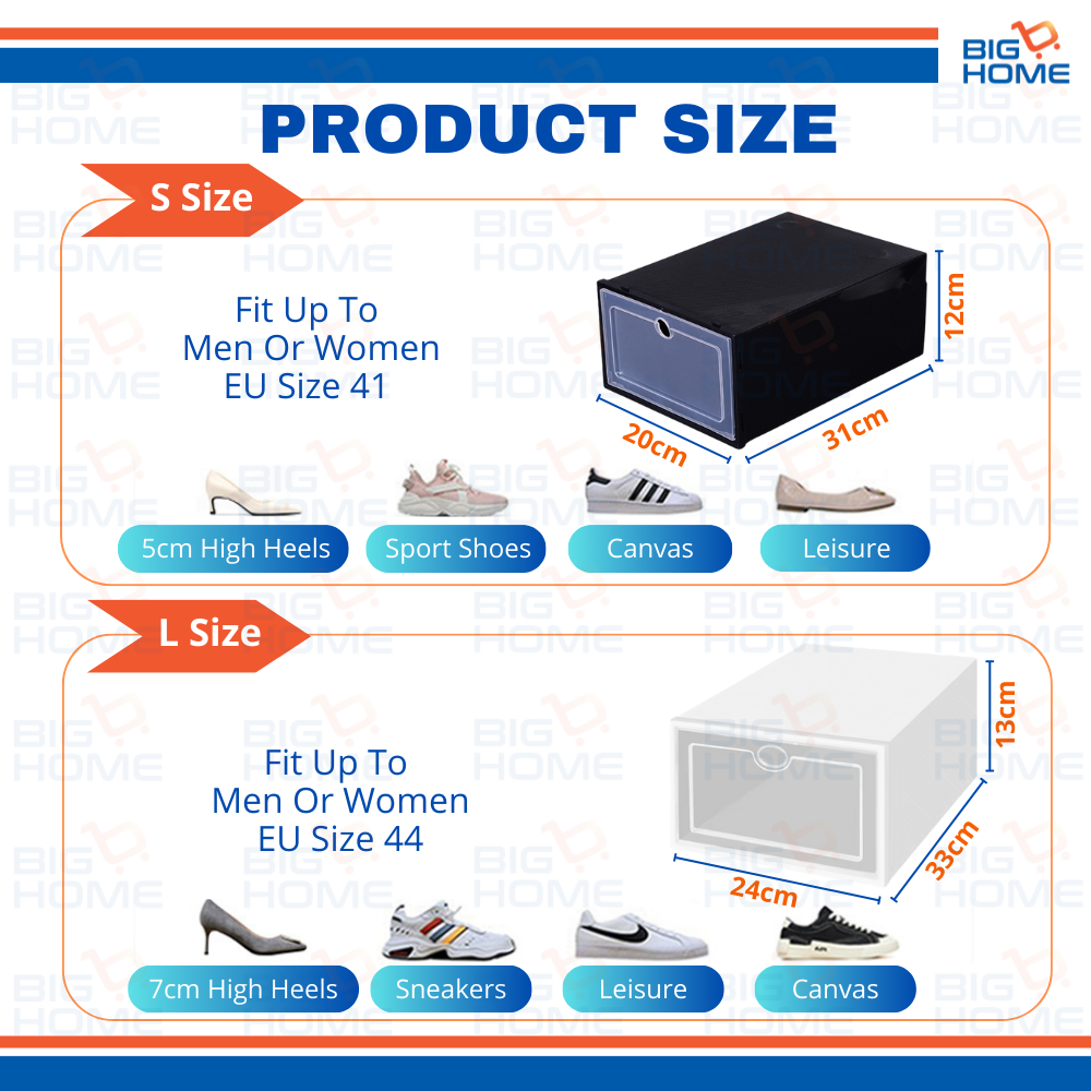 Shoe Box Storage Box Kasut Plastic Shoes Box Kotak Kasut Shoe Storage ...