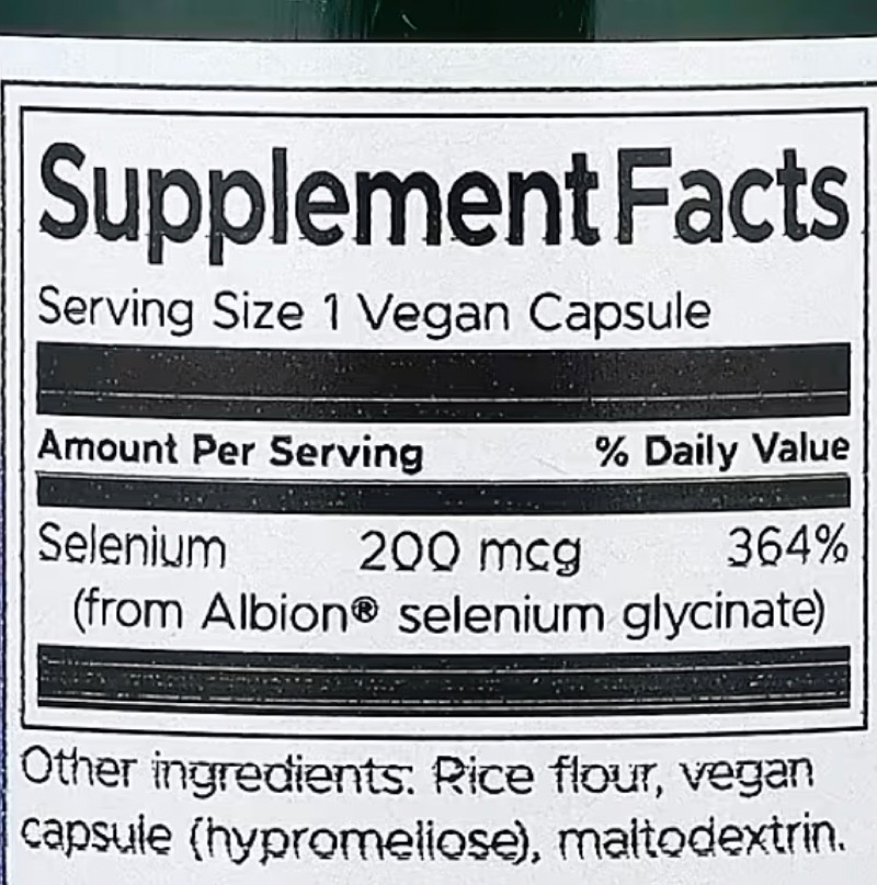 SWANSON® Albion® Selenium Antioxidant Support* (200 mcg )AMINO ACID ...