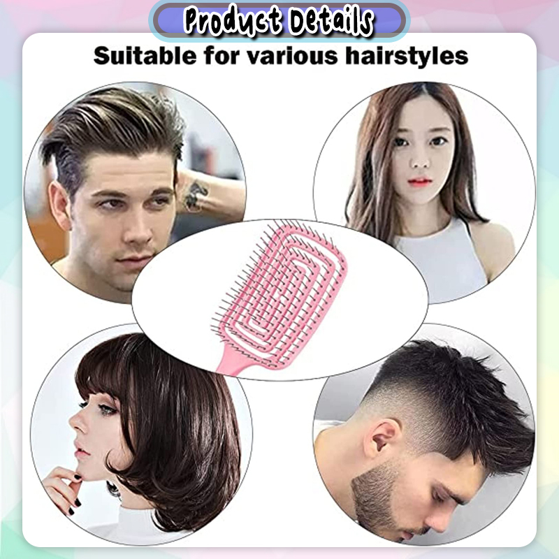 Hair Comb Hairbrush Fluffy Hair Comb Vent Comb Hair Detangle 排骨梳 蓬松梳 ...