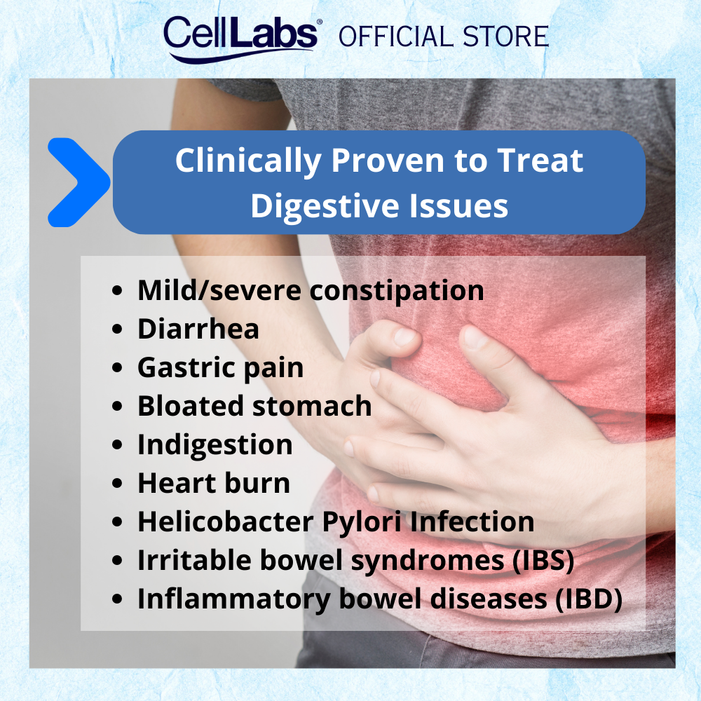 CellLabs EzyFlora PROBIOTIC Supplement High Strength Digestive Gut ...