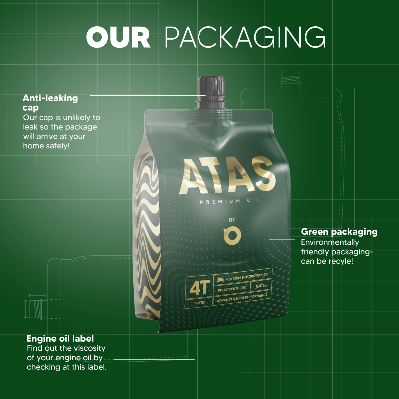 𝐁𝐎𝐋𝐃 𝐀𝐓𝐀𝐒 𝕏 SIRIM [OSP + 100% PAO] 4T 15w50 1L Fully Synthetic MA2 SP ...