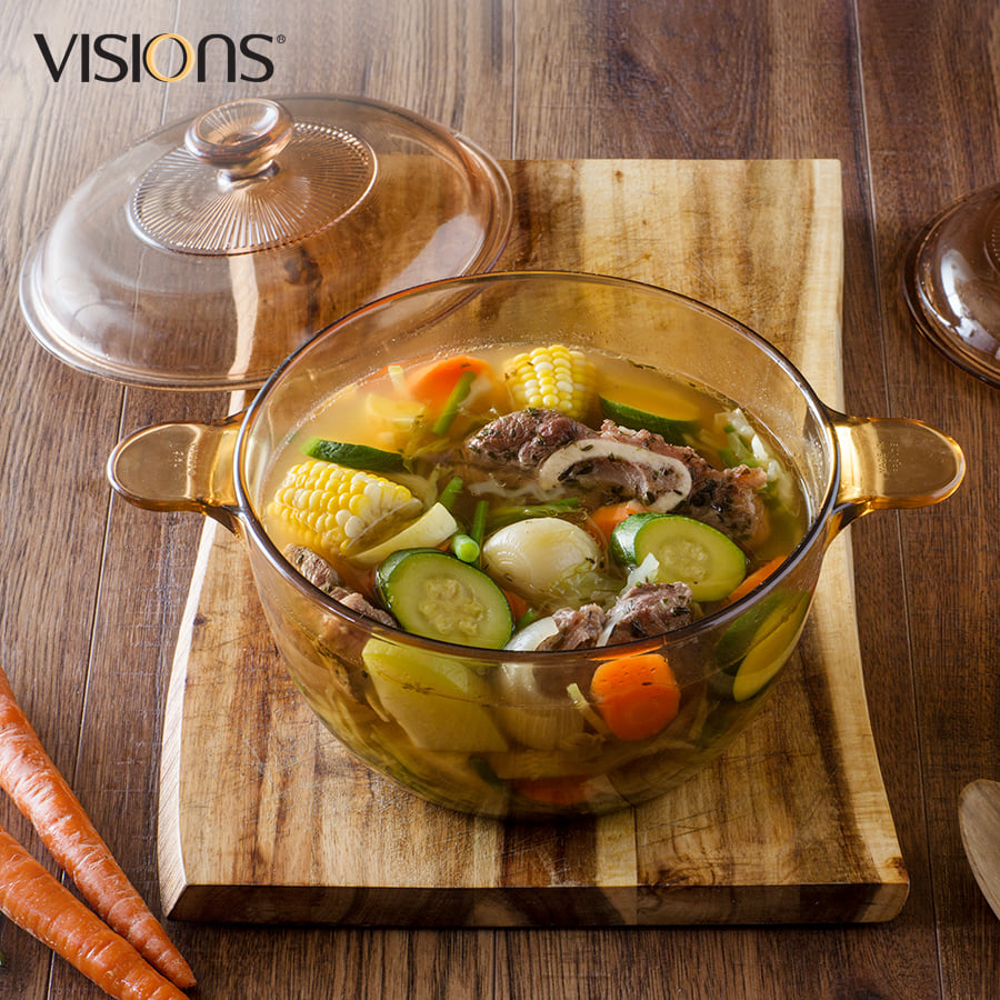 Periuk Kaca Visions Dengan Penutup Model VS-330, Original Set, Ready ...