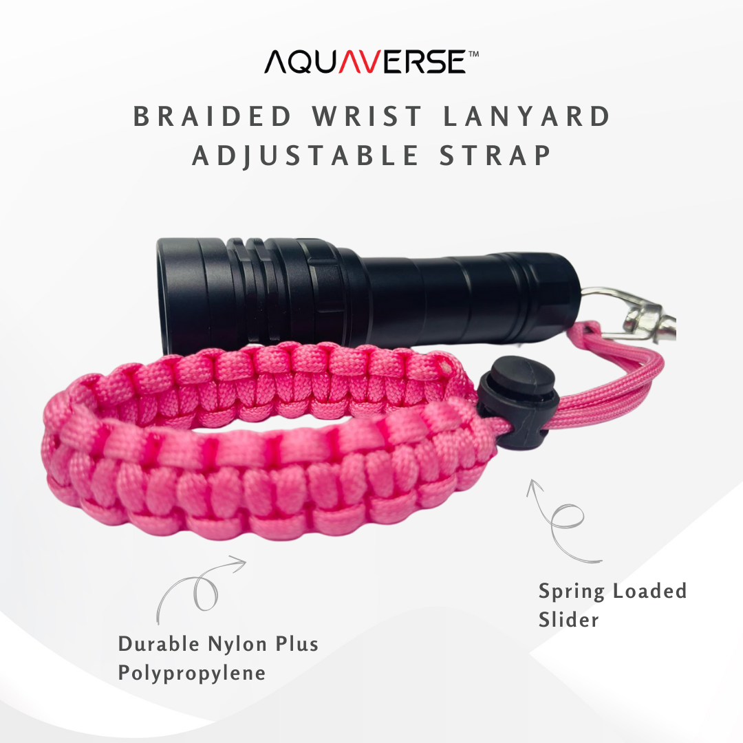 [BUY1FREE1] AQUAVERSE Scuba Diving Dive Braided Wrist Lanyard ...