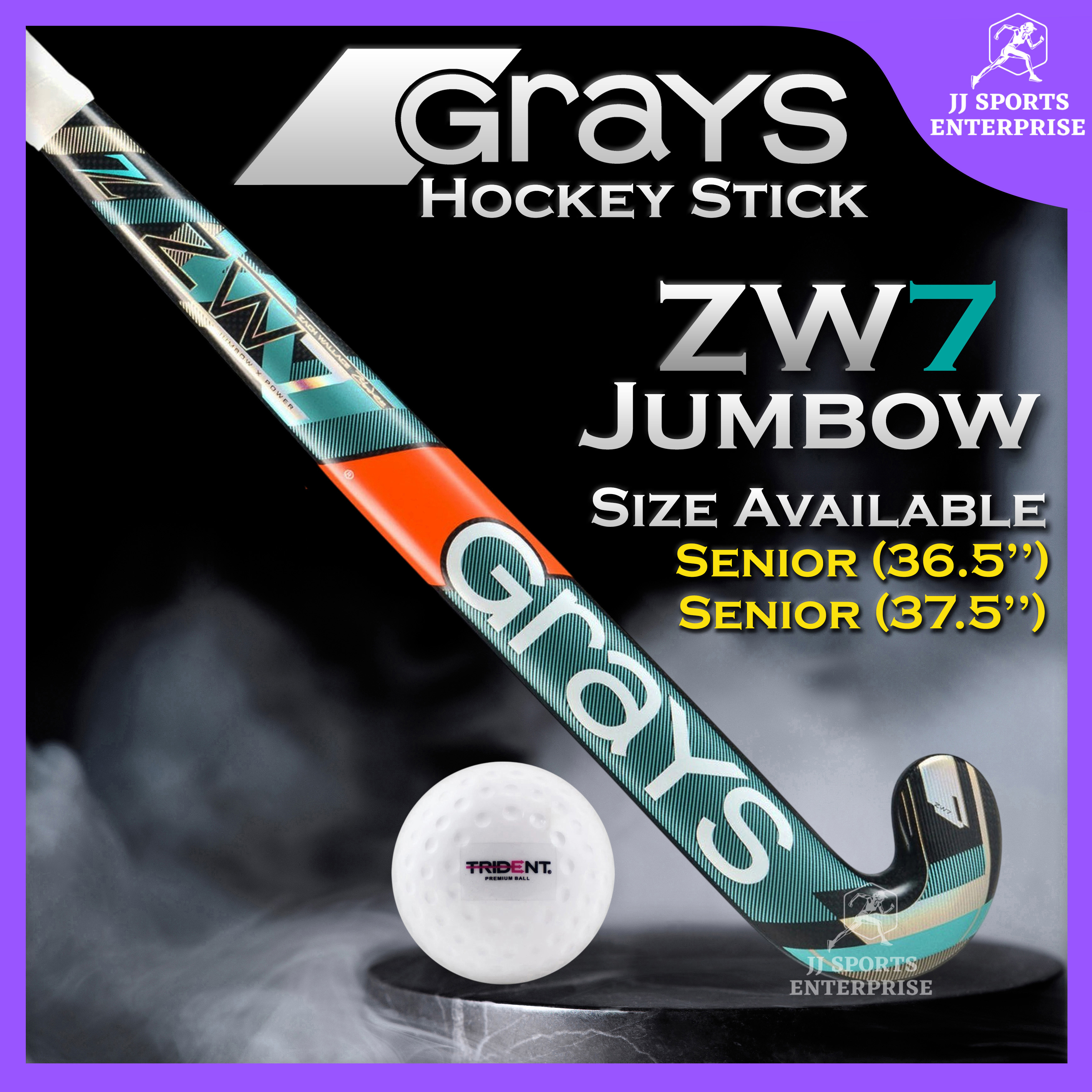 Grays ZW7 Jumbow Composite Hockey Stick Kayu Hoki Trident Dimple Hockey ...