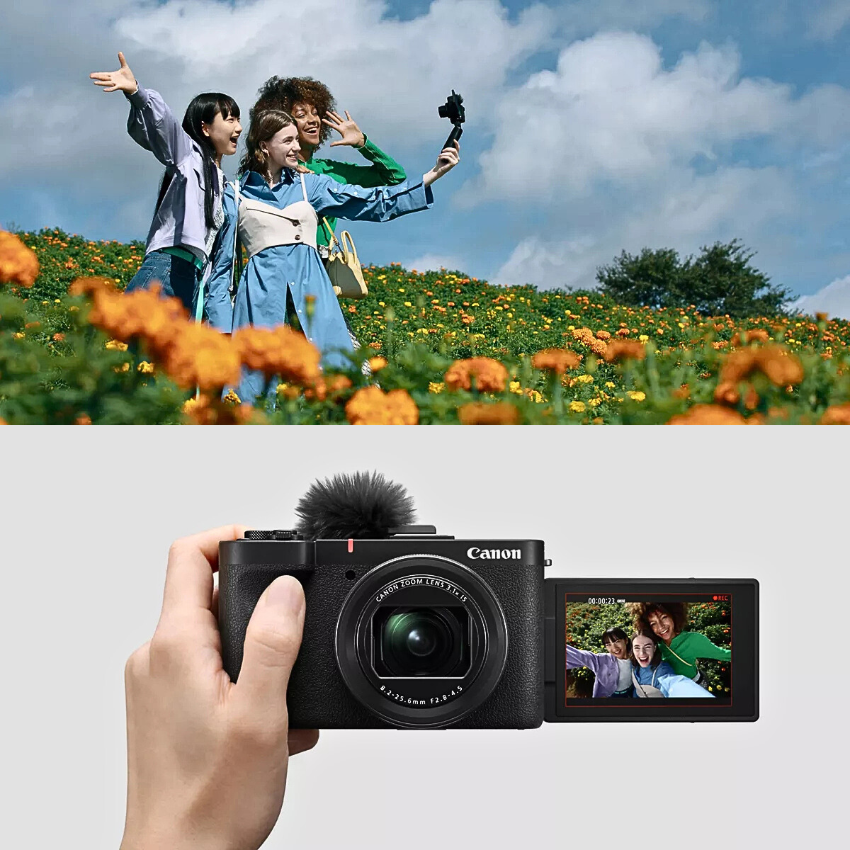Canon PowerShot V1 Digital Camera 22.3MP 1.4" Full-Width 4K 30p ( 3 ...