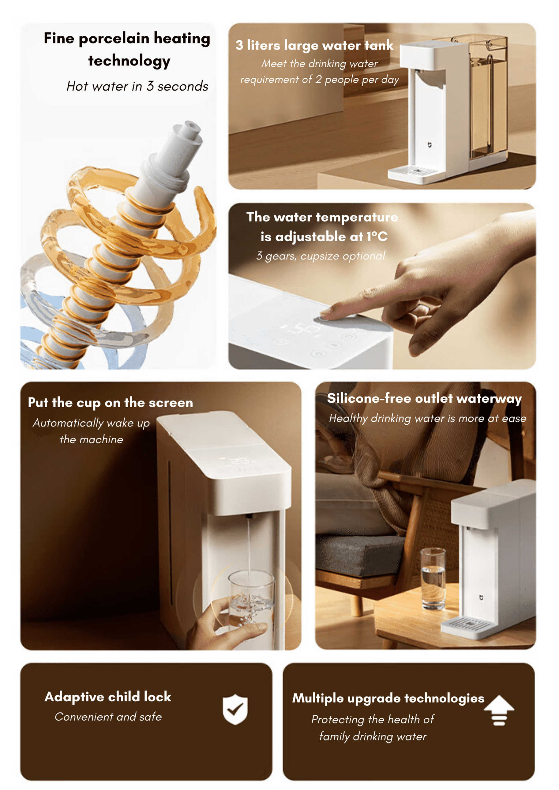 Xiaomi Mijia Instant Hot & Cold Water Smart Dispenser S1 3L Instant Hot ...