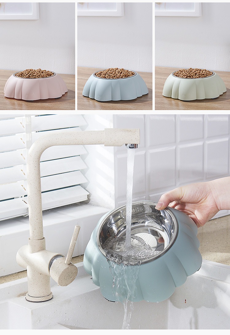 [PREMIUM] 165 Japanese Pastel Color Quality Shell Shape Pet Bowl Feeder ...