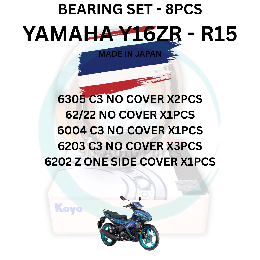 BEARING ENGINE SET C3 KOYO BEARING ENJIN MOTOR YAMAHA Y16 Y16ZR R15 ...