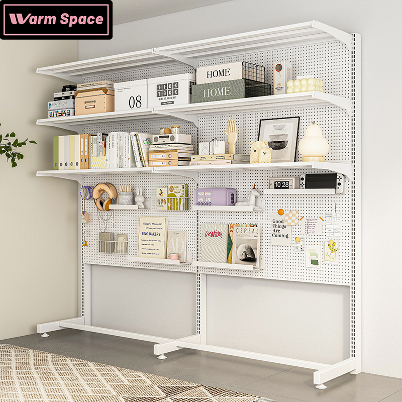 Rak Buku Besi Pegboard Book Rack Organizer Book Shelf DIY Study Rack ...