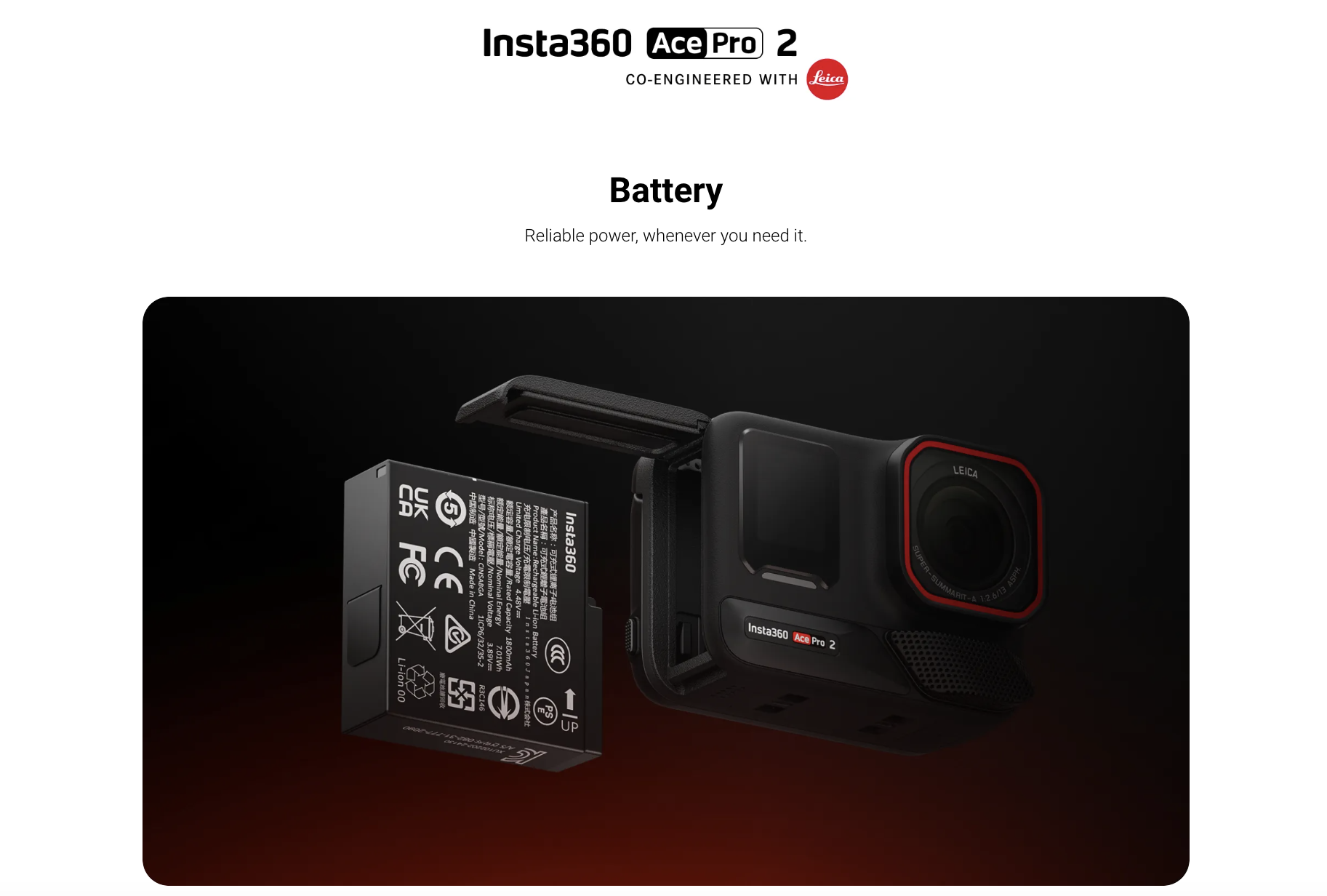 Insta360 Ace Pro 2/Ace Pro & Ace Power Accessories - Battery & Fast ...