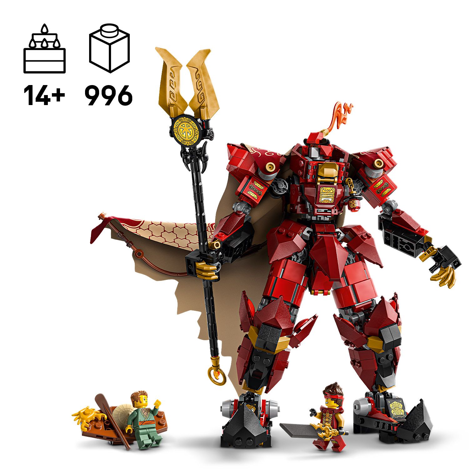 LEGO NINJAGO 71846 The Fire Knight Mech (996 Pieces) | Shopee Malaysia