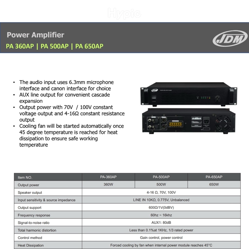 JDM PA-650AP 650W Power Amplifier | Shopee Malaysia