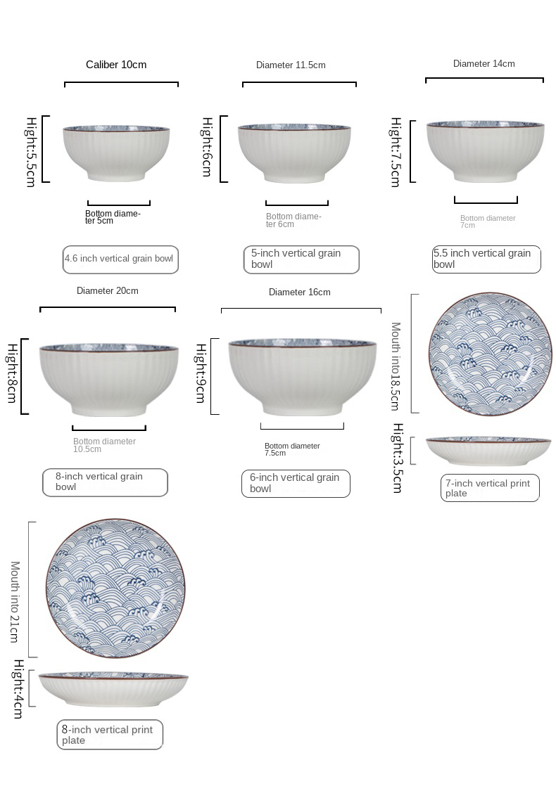 QOMO Pinggan Mangkuk Seramik Set Ceramic Dinnerware Dining Set Bowl And ...