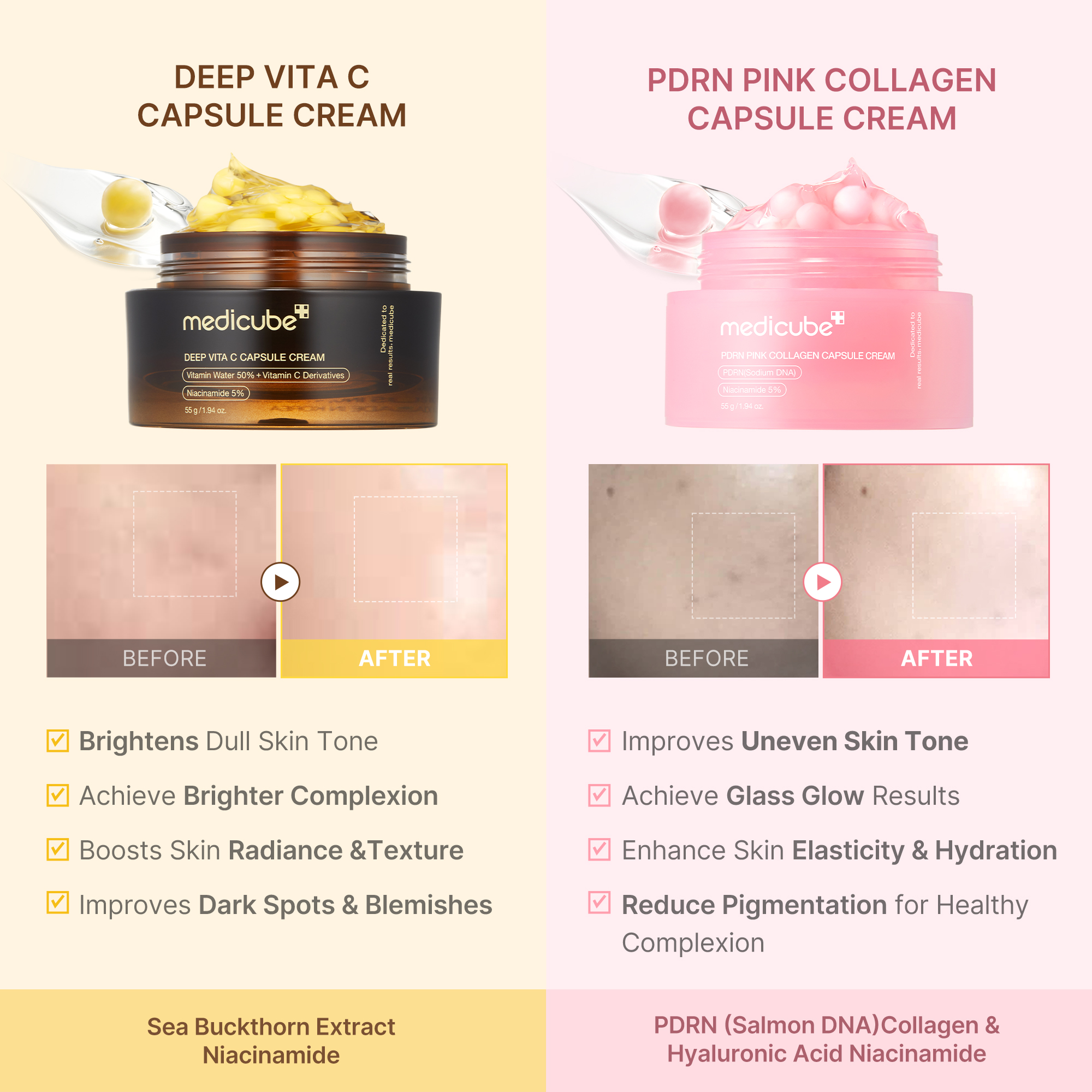 [medicube official] Deep Vita C Capsule Cream | Mencerahkan ...