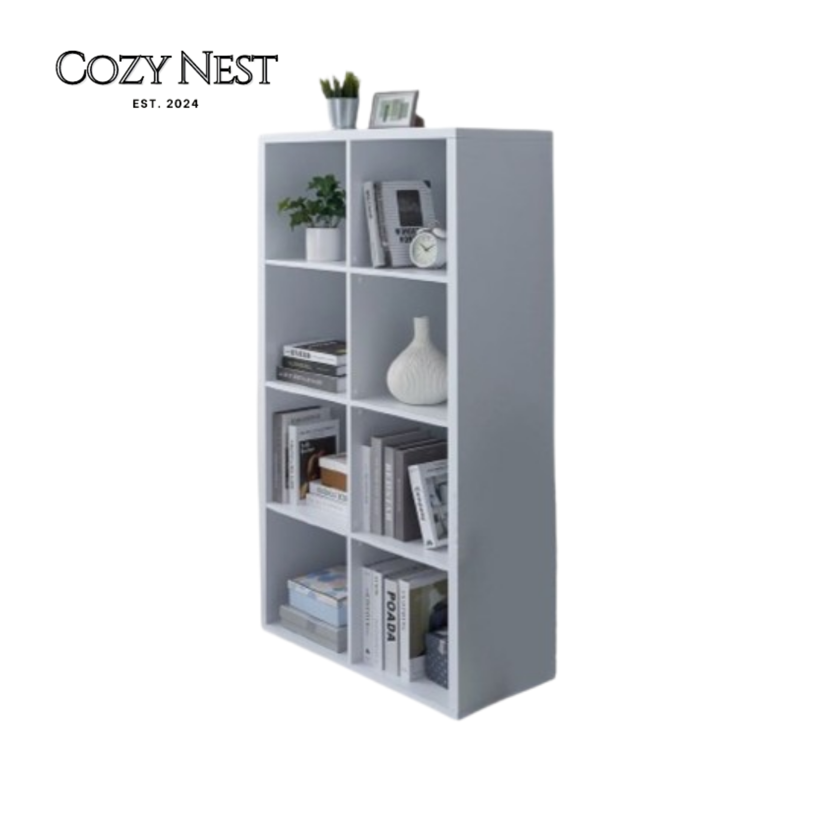 COZY NEST Display Cabinet-8 Storage/Bookshelf/Rak Buku 8 Tingkat ...