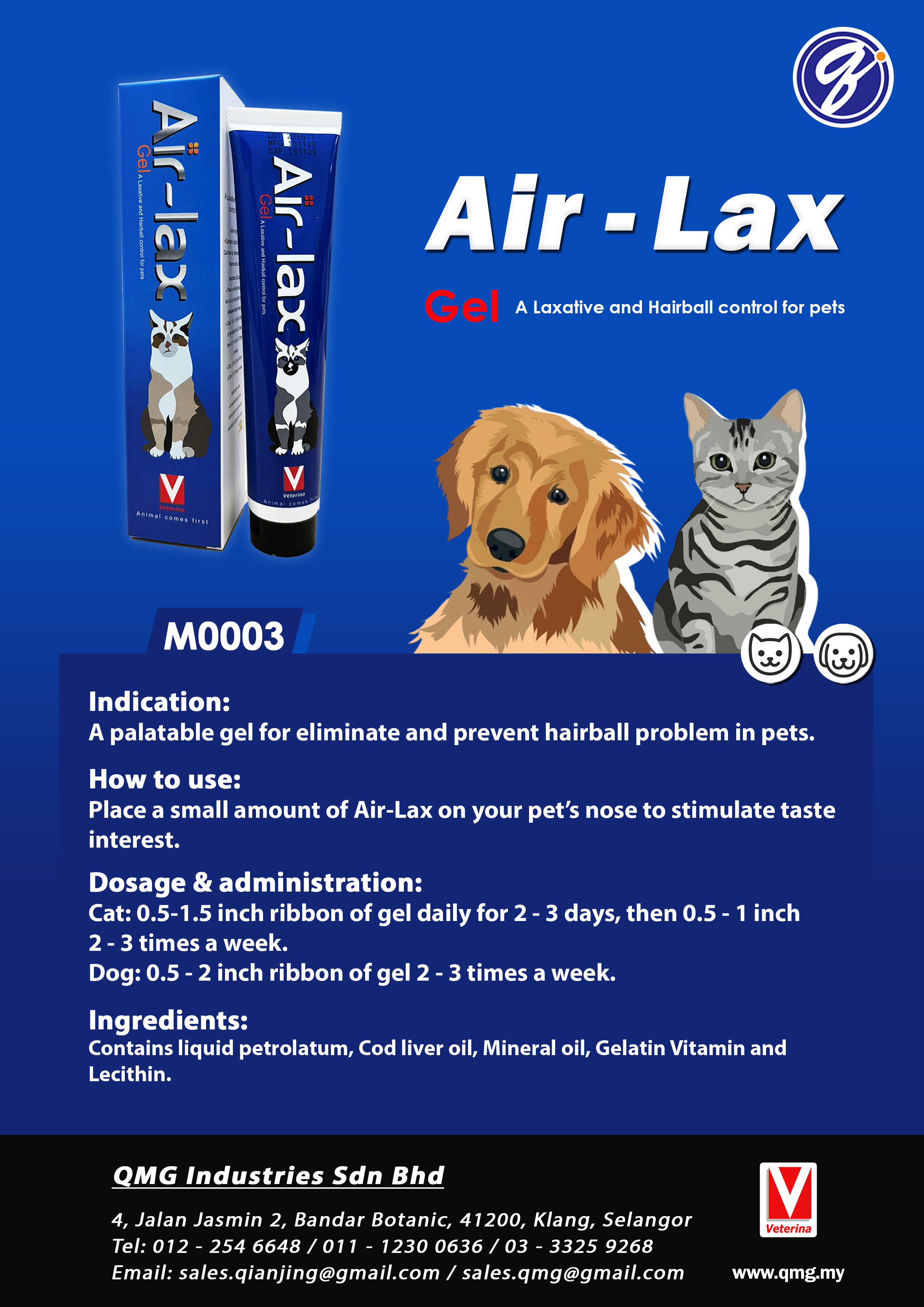 Airlax Hair ball 100g/tube (Veterinar) | Shopee Malaysia