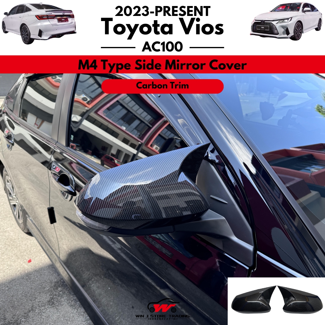 Toyota Vios Gen4 AC100 2023-2025 Forged Carbon Trim/Glossy Black M4 ...
