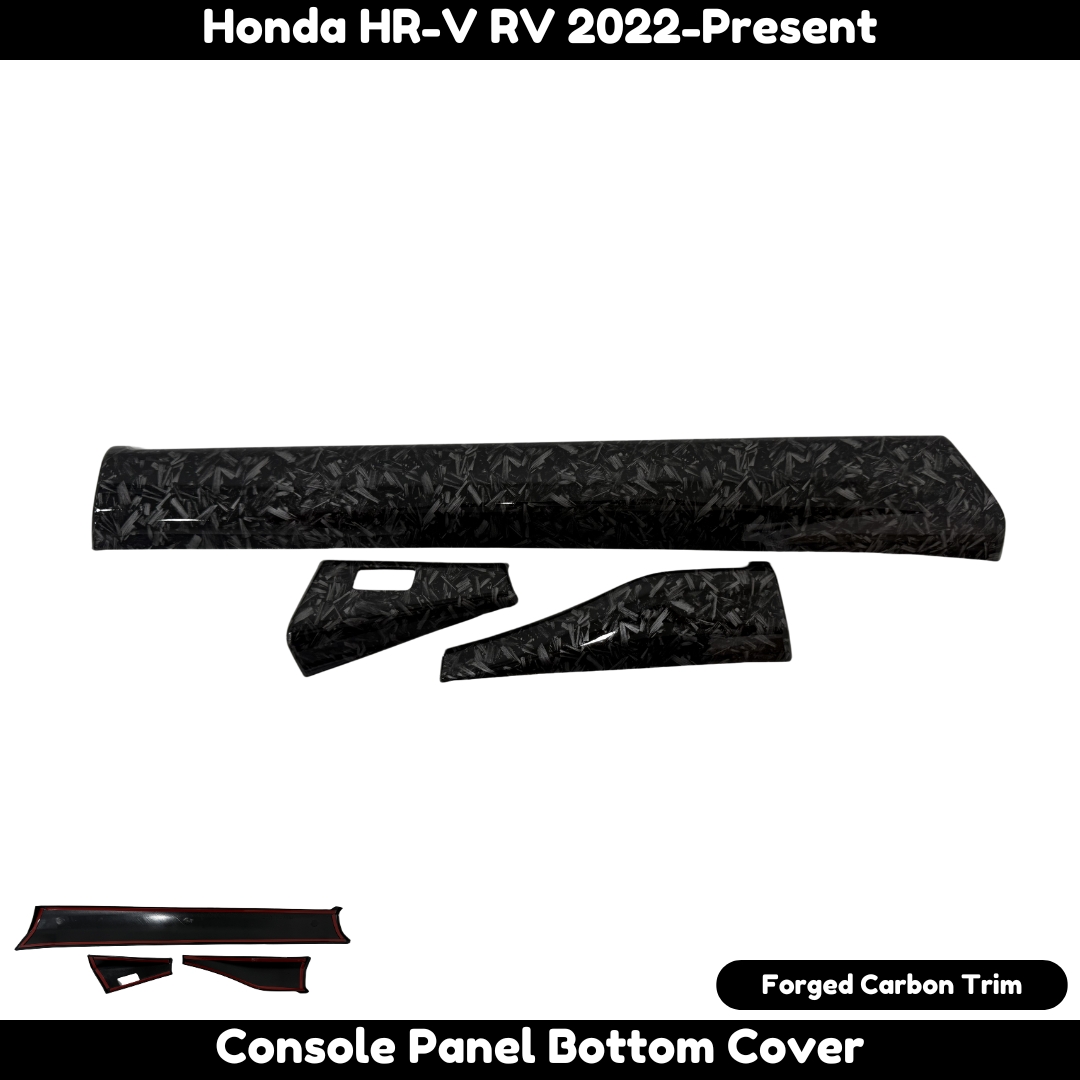 Honda HRV HR-V RV 2022-2025+ Forged Carbon Trim&Glossy Black Console ...
