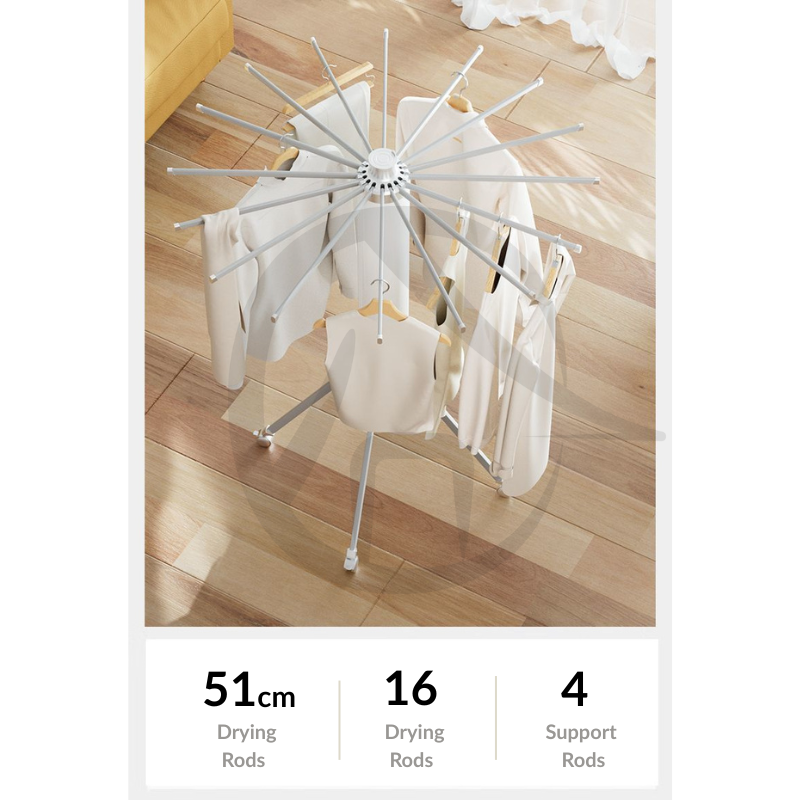 Multilayer Retractable Clothes Drying Rack Octopus Clothes Laundry ...