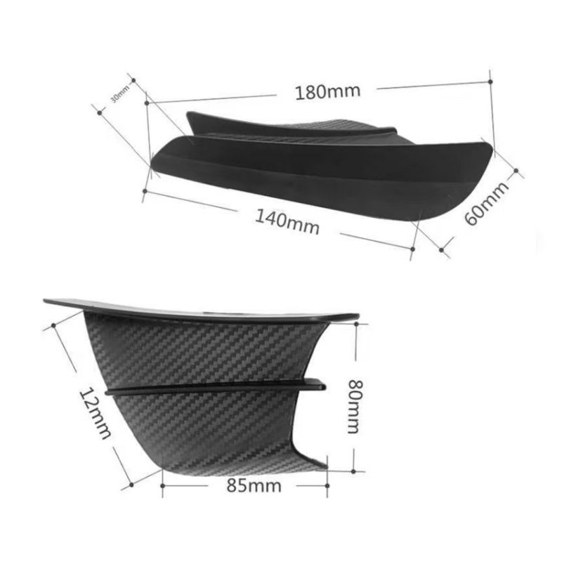 Universal Motorcycle Winglet Aerodynamic Side Wing Fin Spoiler For ...