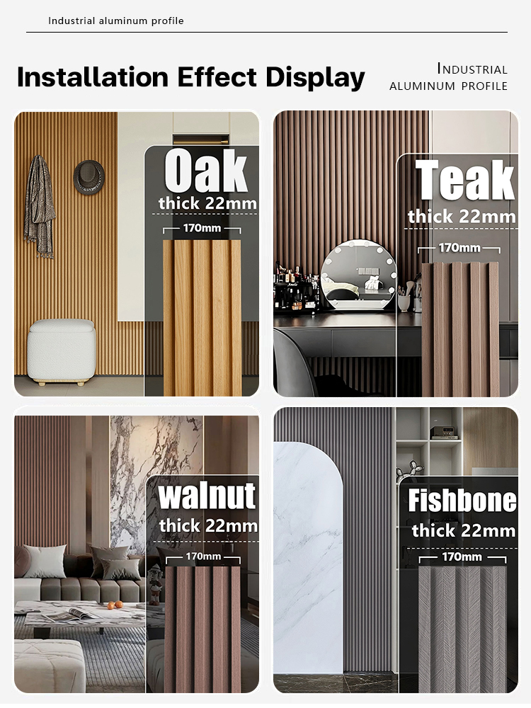 (10pcs) 22mm Fluted Wall Panel Wainscoting WPC Wood Strips Design Wall ...