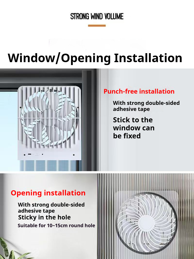 ready stock Window Wall Exhaust Fan Kitchen Ventilation Fan Window ...