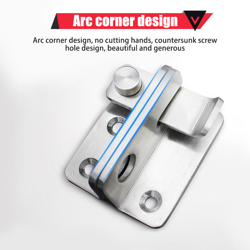 Stainless Steel Left Right Lock Door Swivel Bolt Swing Bolt Security ...