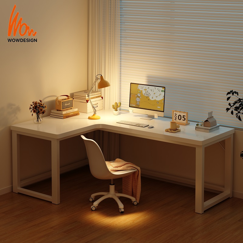 Meja Belajar Meja Study L Shape Gaming Table Office Table Meja Gaming ...