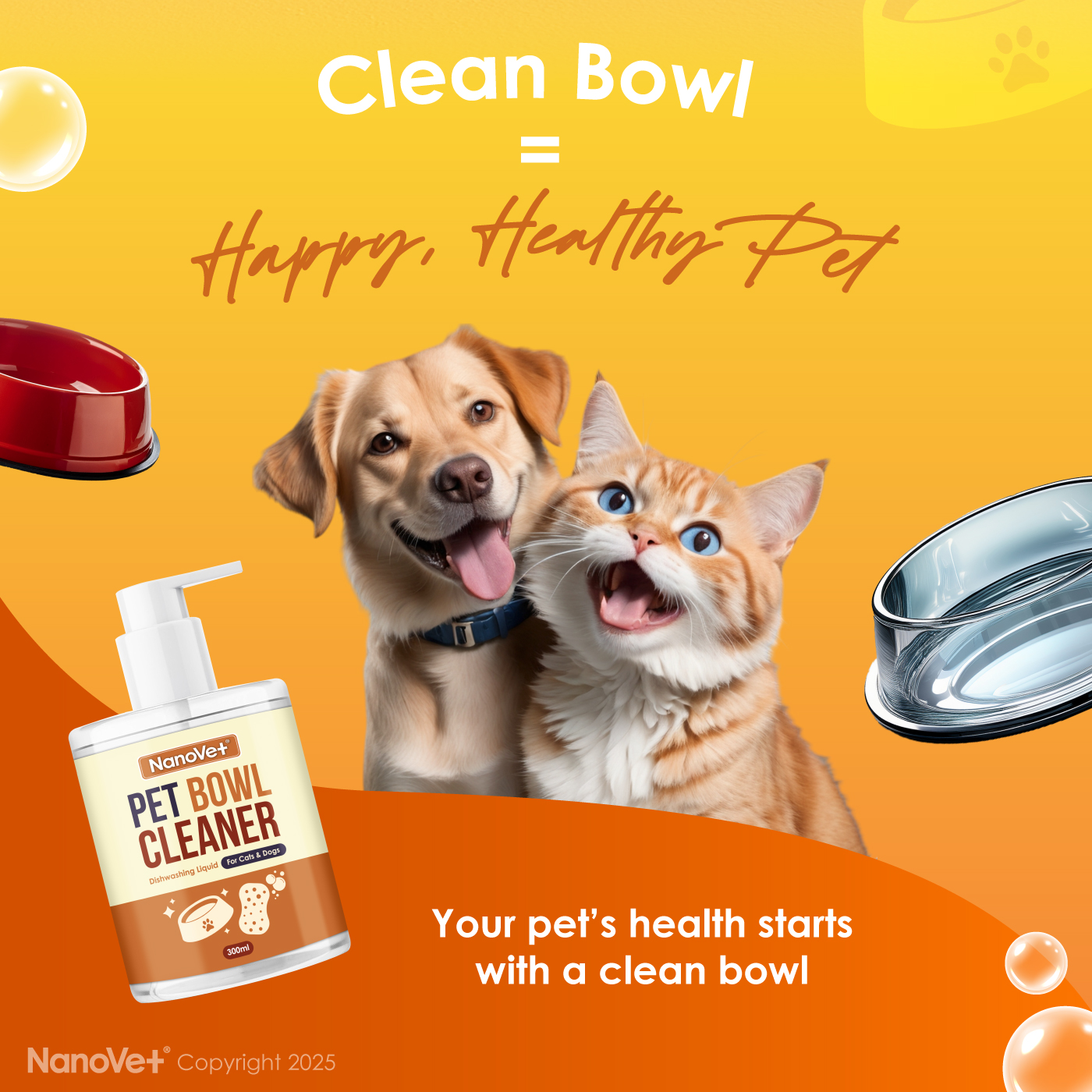 Nanovet® Pet Bowl Cleaner Dishwashing Liquid (300ml) | Shopee Malaysia