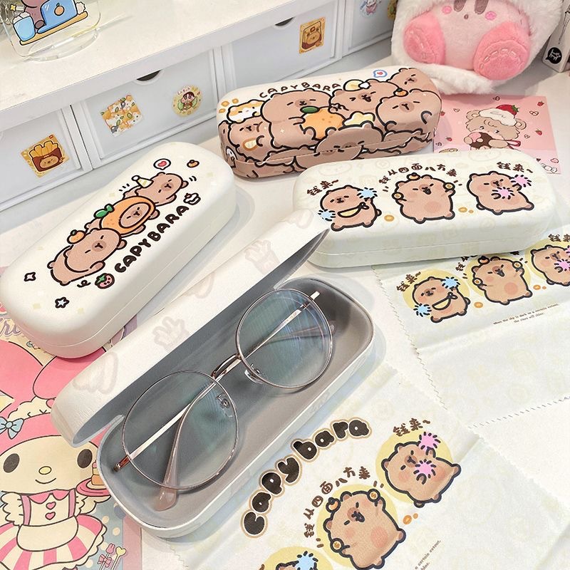 🔥 (Free Cartoon Lens Cloth) Cute Cartoon Spectacle Case Glasses Case ...