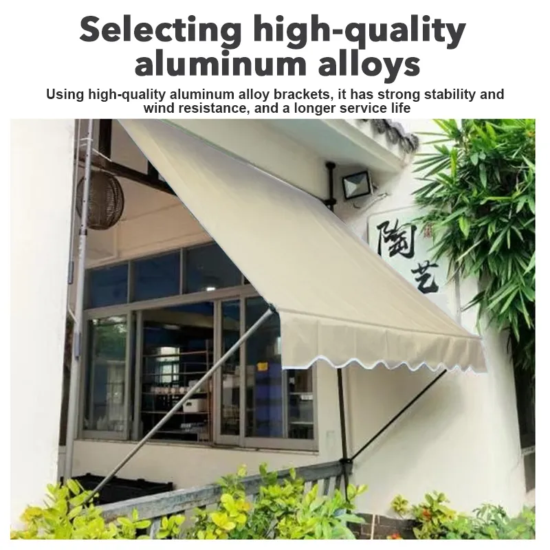 Awning tegak, kanopi condong, kanopi boleh ditarik balik, kedai, atap ...