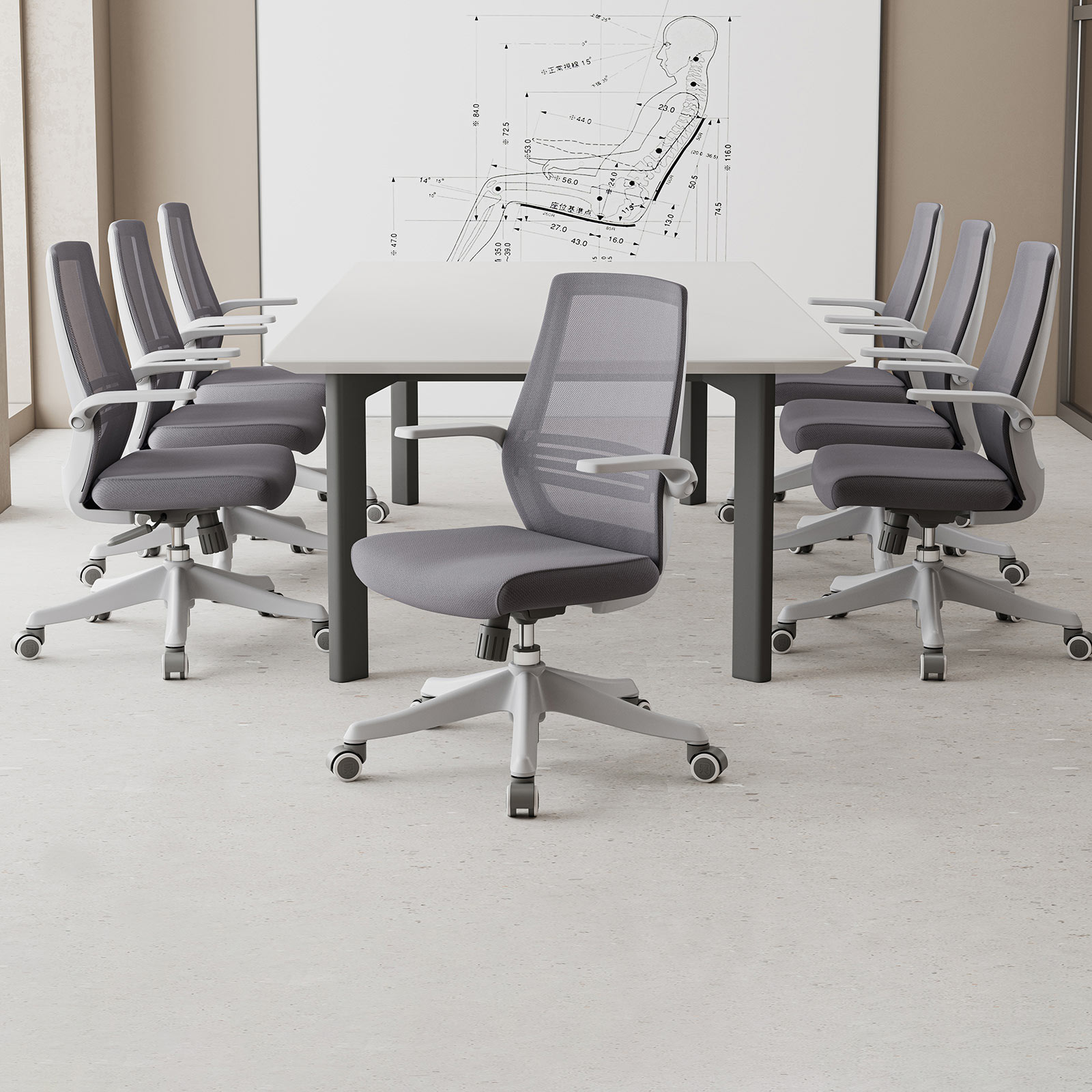 SIHOO M76 ERGONOMIC OFFICE CHAIR HALF MESH | Shopee Malaysia