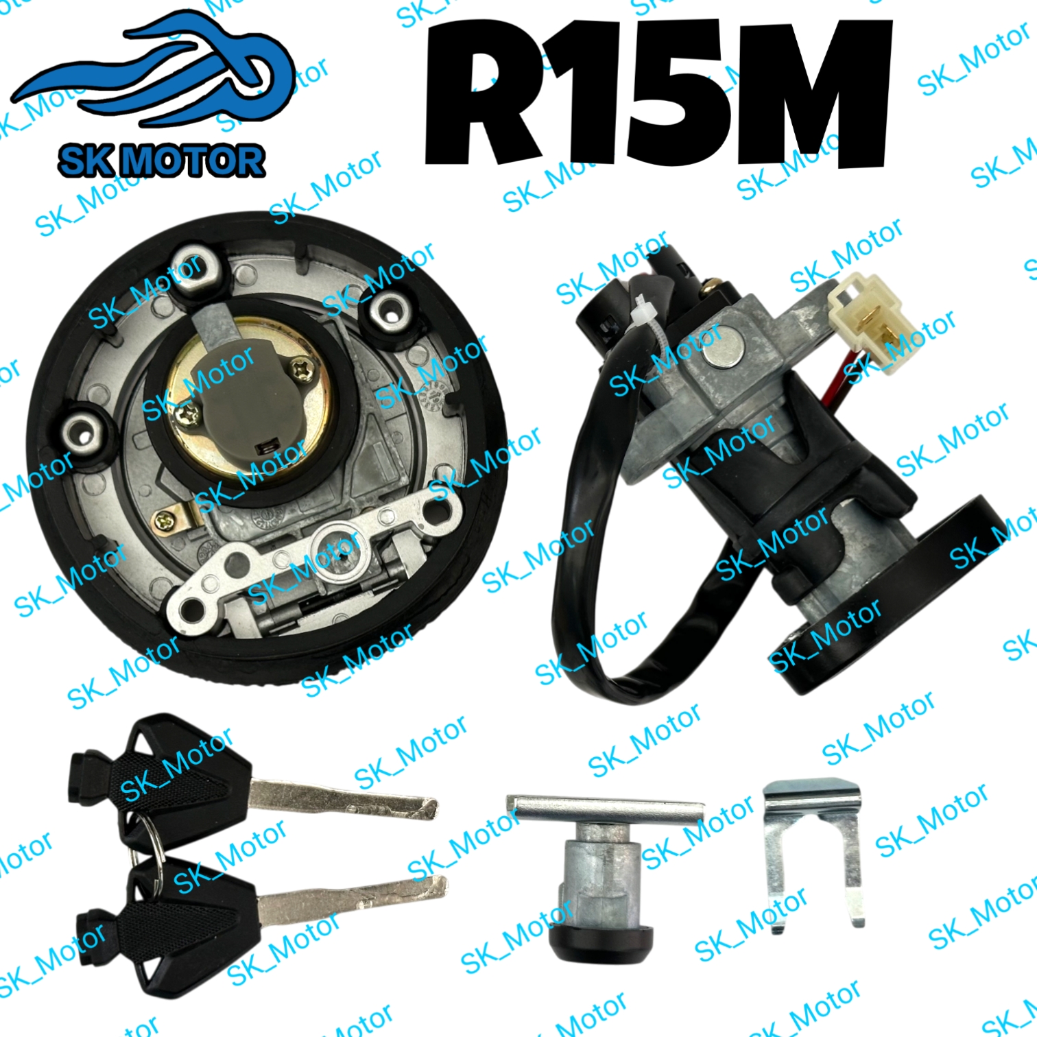 Yamaha YZF-R15M R15 M Original Main Switch Lock Kunci Seat Kusyen Suiz ...