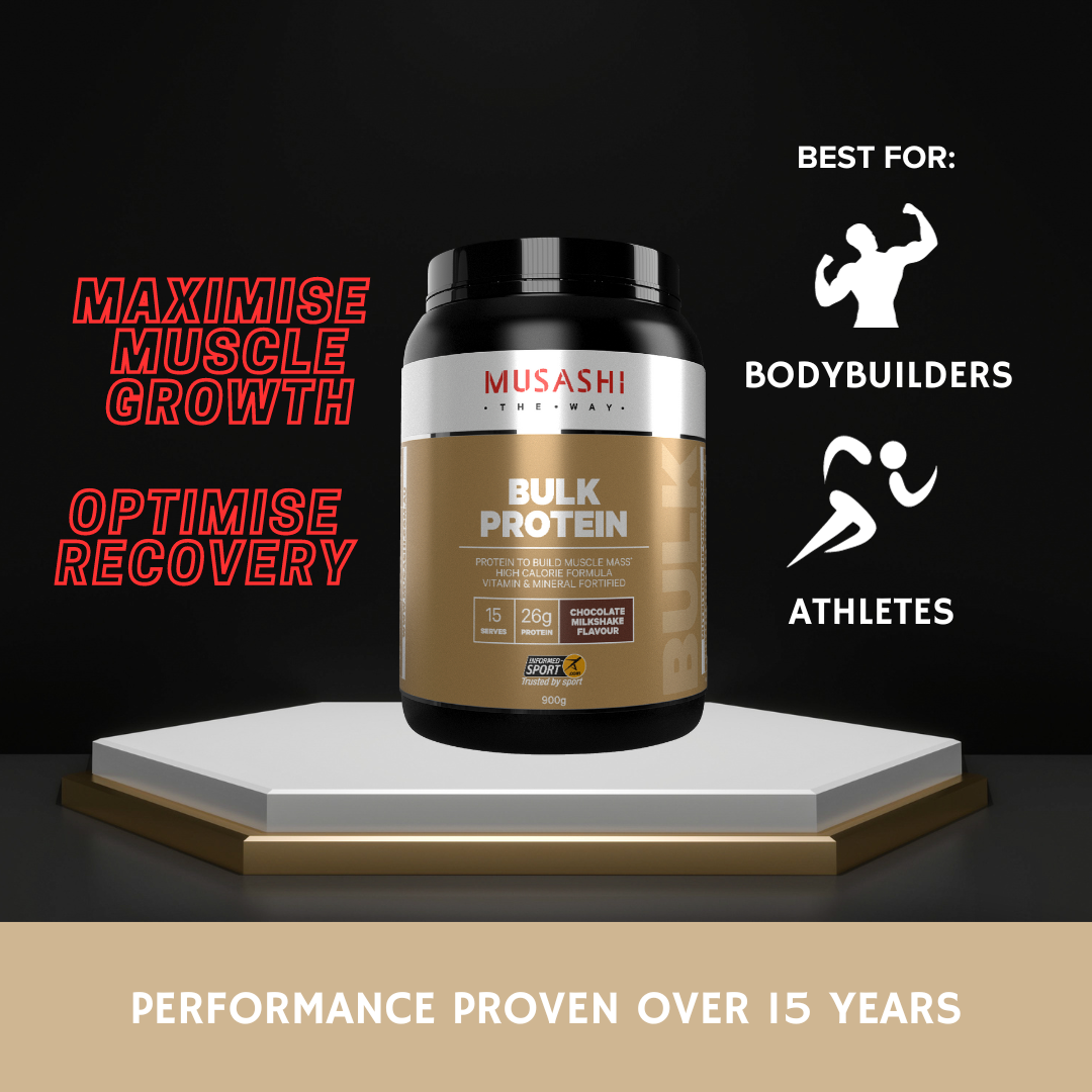 MUSASHI BULK PROTEIN Powder 900G to support mass muscle growth | Shopee ...
