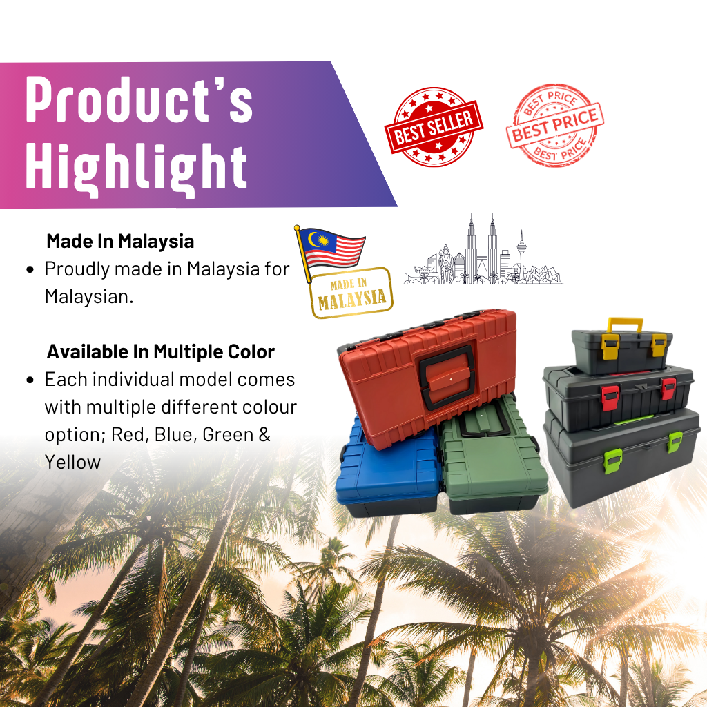 Heavy Duty Multipurpose PVC Plastic Tool Box / Plastic Toolbox with ...