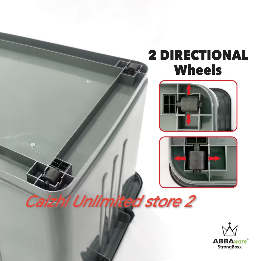 ABBAware 80L storage box with wheels | Shopee Malaysia