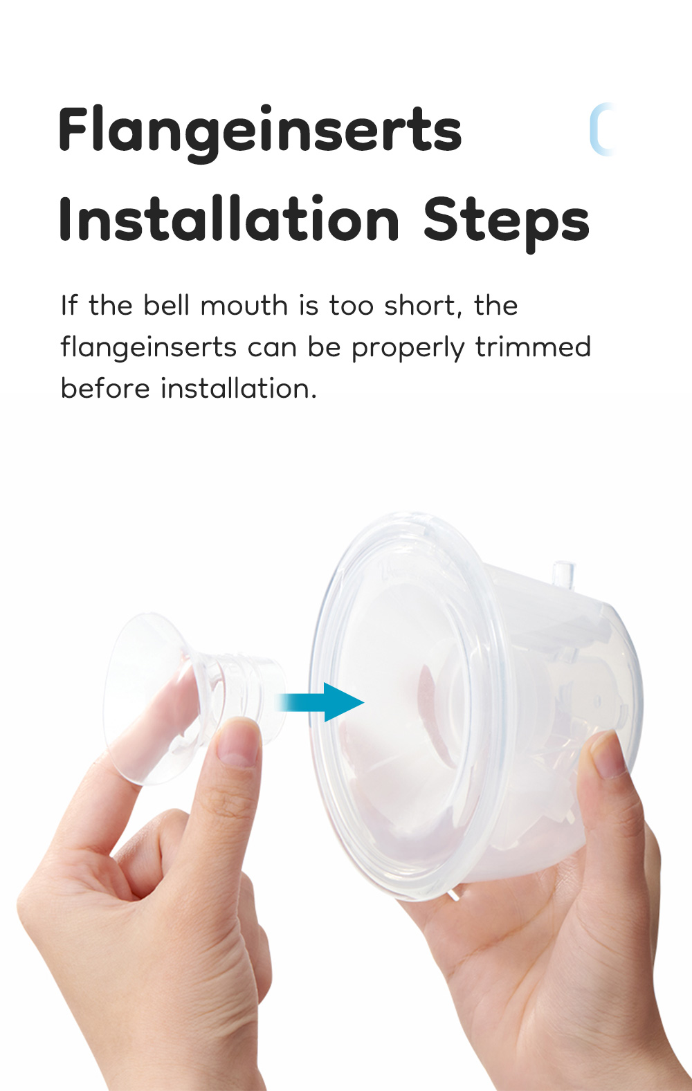 PREFERRED & Dr.isla Breast Pump Insert Flangeinserts 12 Pcs 6 Size ...
