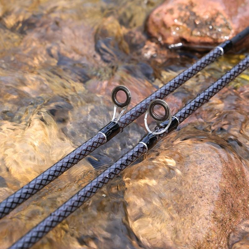UL Fishing Rods 2-8LB 2-Section Solid Carbon Rod Tips Casting Rod ...