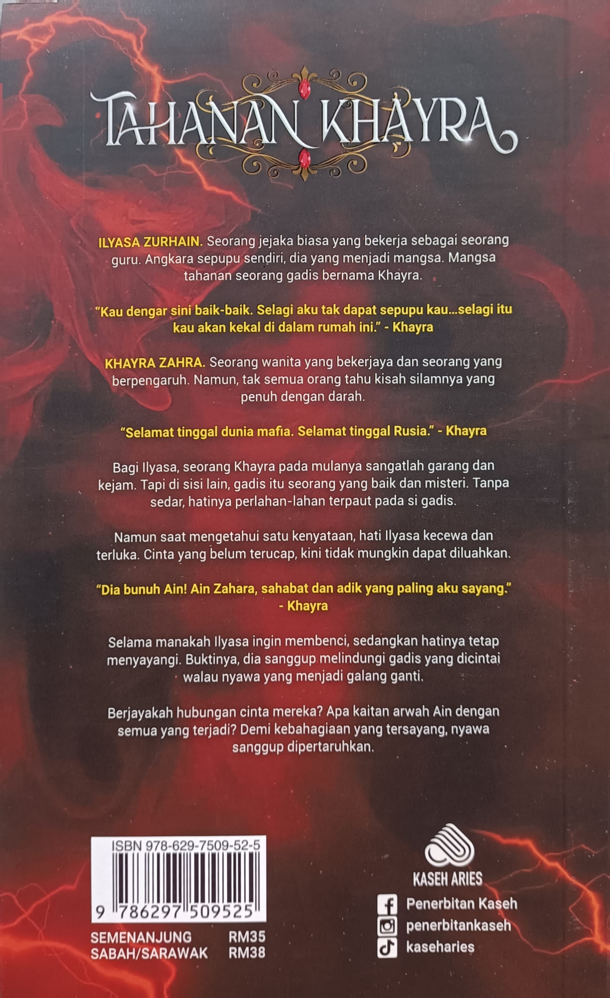 Kaseh Aries ( TAHANAN KHAYRA ) Haleeda | Shopee Malaysia