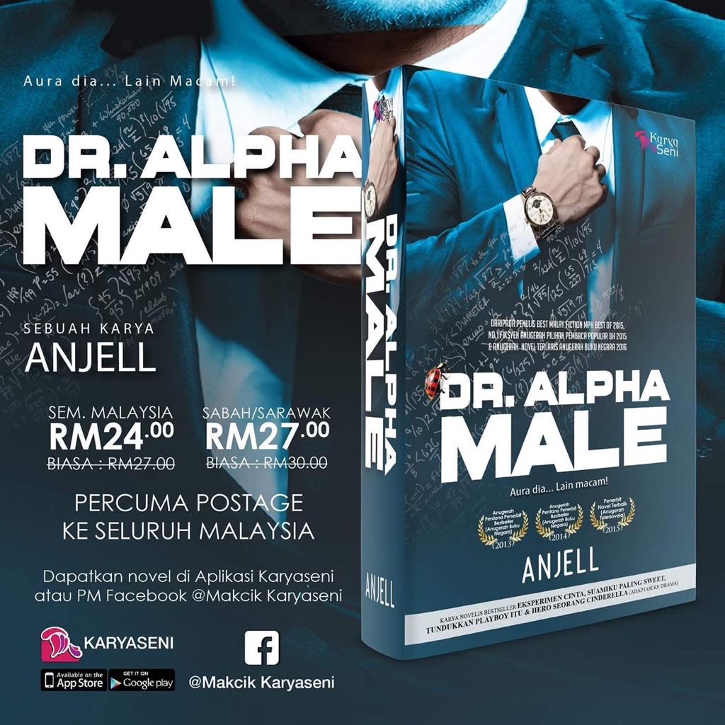 [BESTSELLER] Novel Dr Alpha Male, Anjell - Karyaseni (READY STOCK ...