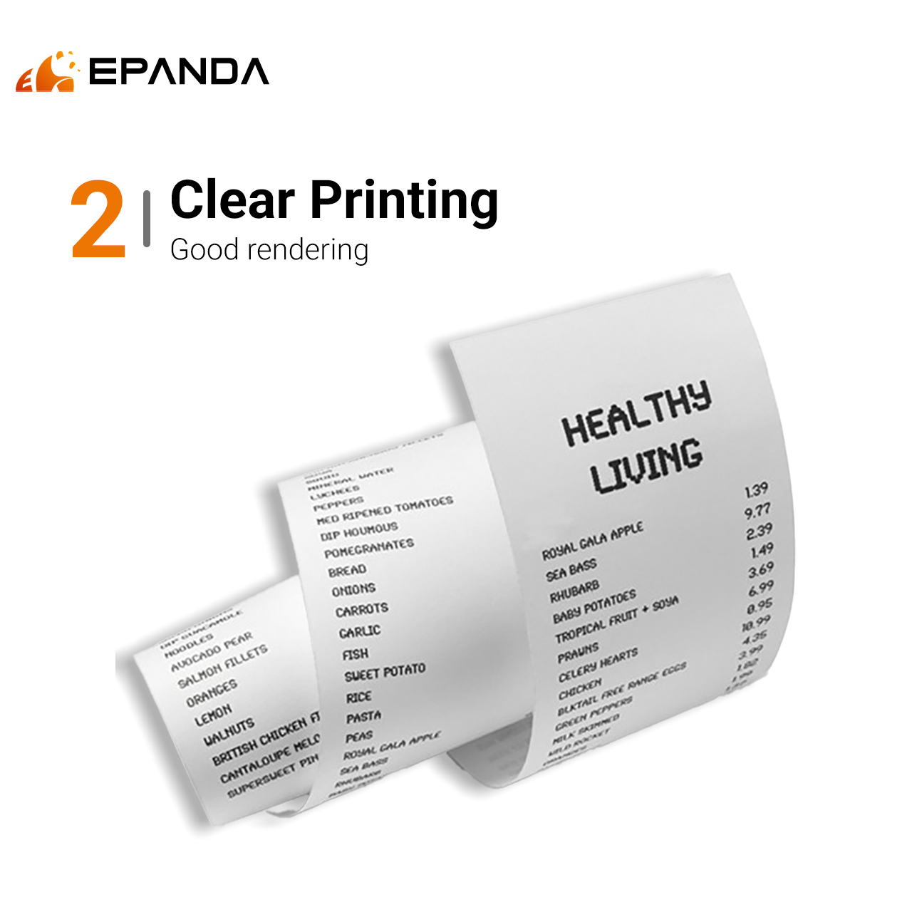 Coreless Thermal Receipt Paper Roll Kertas Resit POS Printer Paper Roll ...