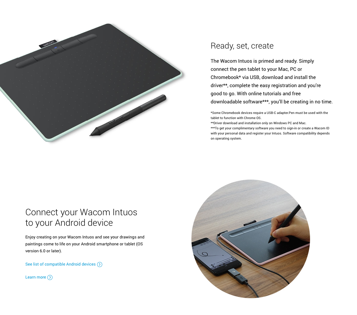 Wacom Intuos With Pen Berry Bluetooth Student & Designer Drawing Tablet ...