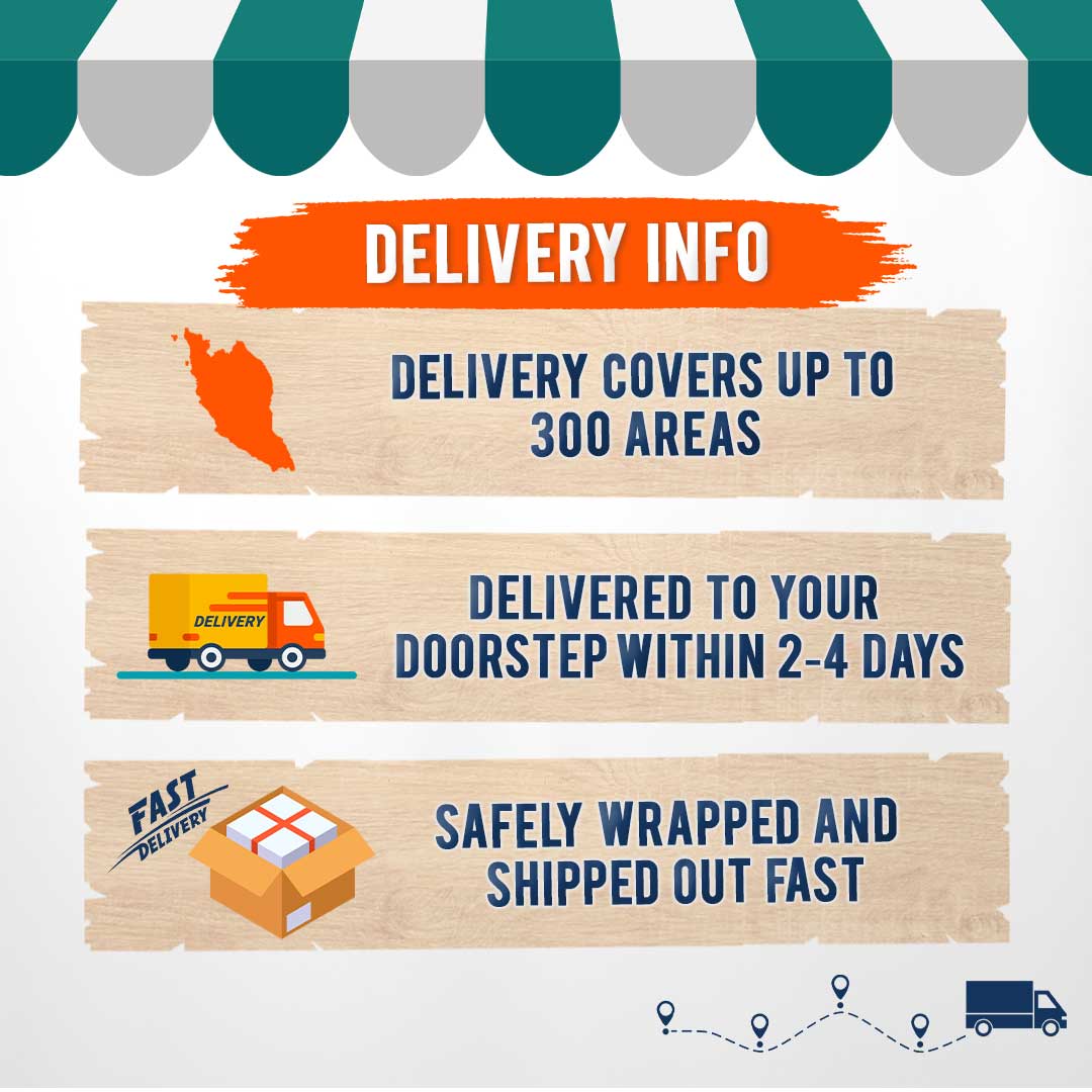 ADD-ON: OUTSTATION DELIVERY WITH FREE STYROFOAM ICE BOX | Shopee Malaysia