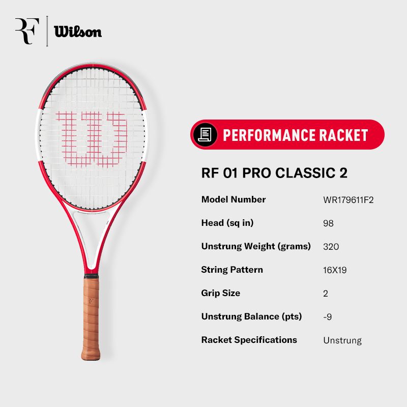 【Limited Edition With Free Cover】Wilson RF 01 Pro Classic 2 Performance ...